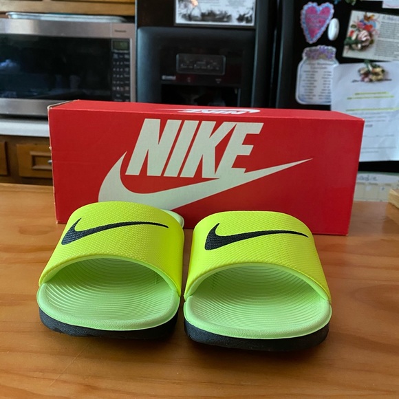 Nike | Shoes | Nike Limeblack Flip Flops Sandals Nib | Poshmark